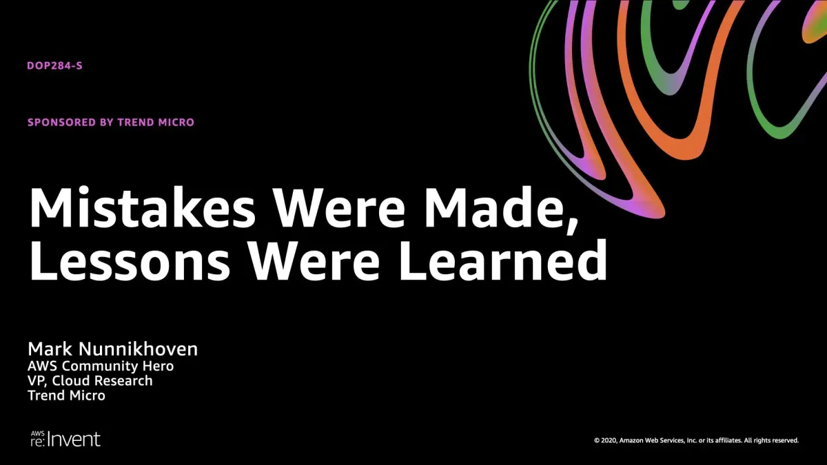 Mistakes were made, lessons were learned