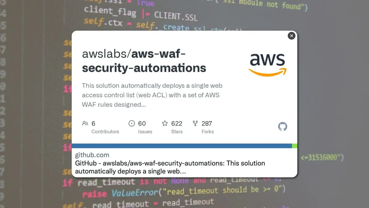 AWS WAF Security Automations